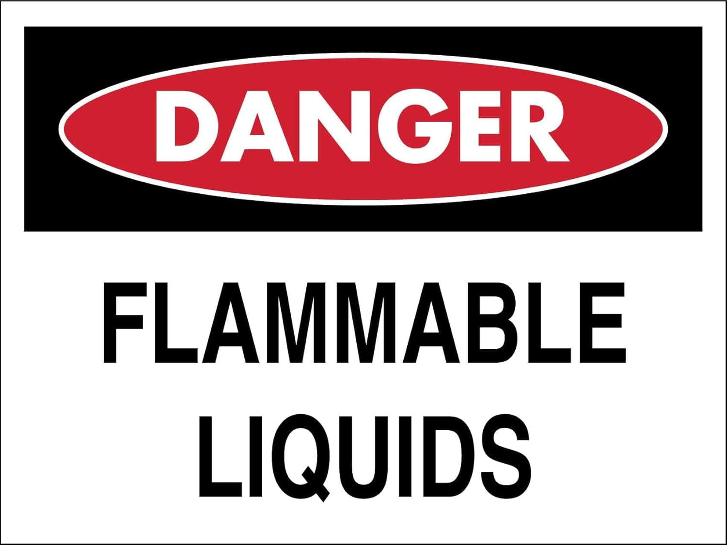 Danger Flammable Liquids Sign Danger Signs 8 X 12 Inch Metal Tin Sign ...
