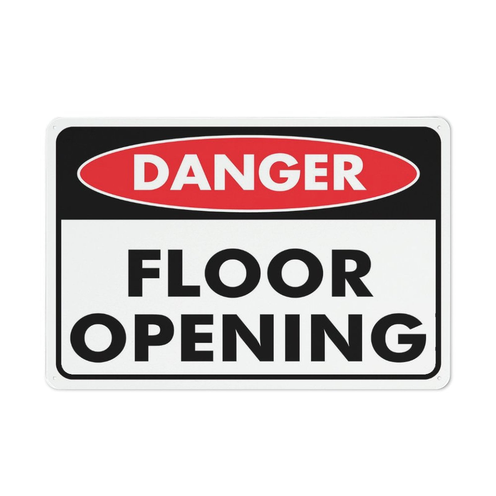 Danger Floor Opening Sign 8 X 12 Inches Rust Free Aluminum - Uv ...