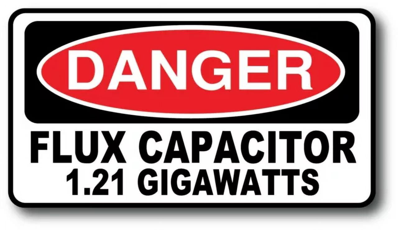 Danger Flucapacitor Jigawatt Decal Sticker Usa Truck Vehicle Window Car ...