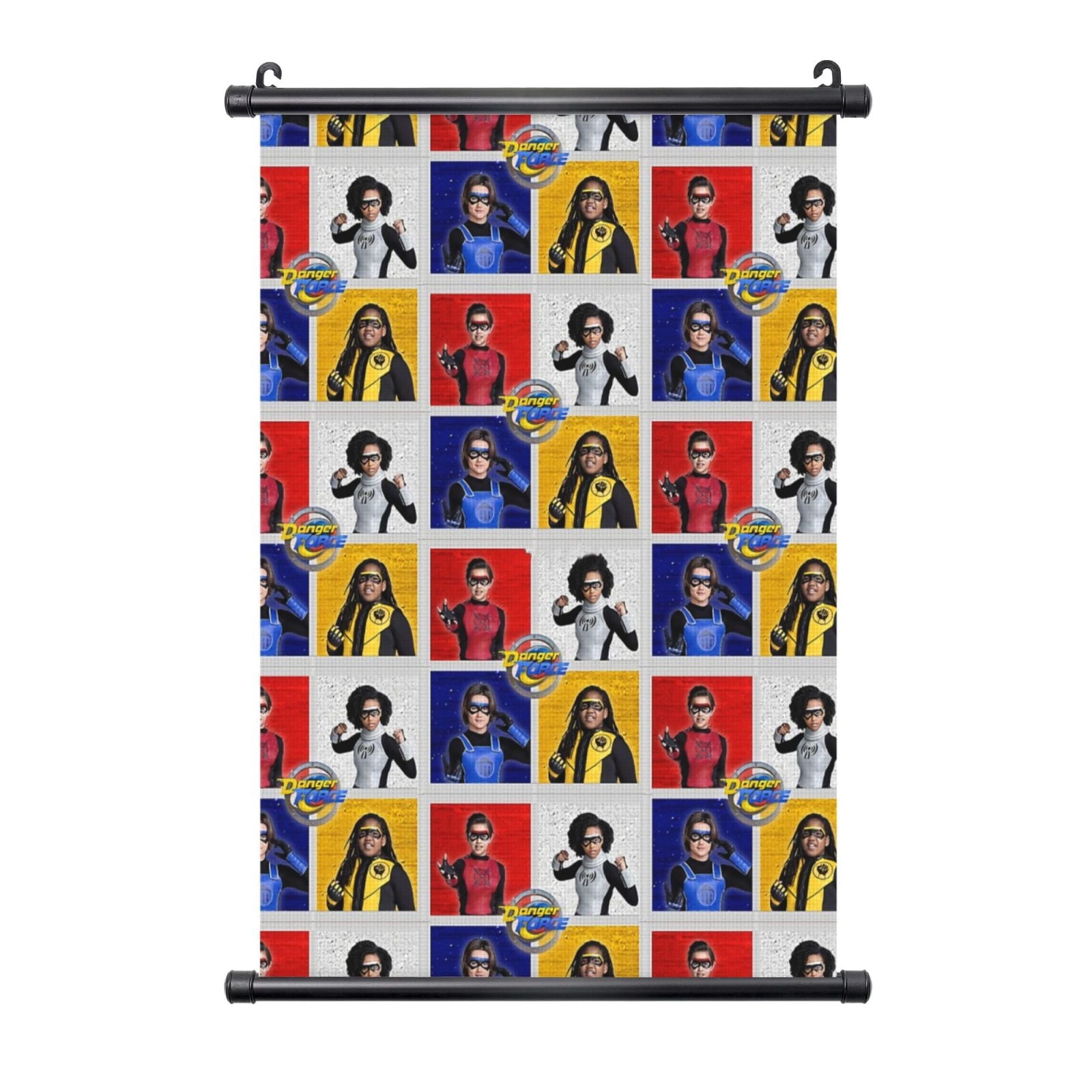Danger Force Hanging Poster Plastic Shaft Canvas Wall Hanging Banner ...