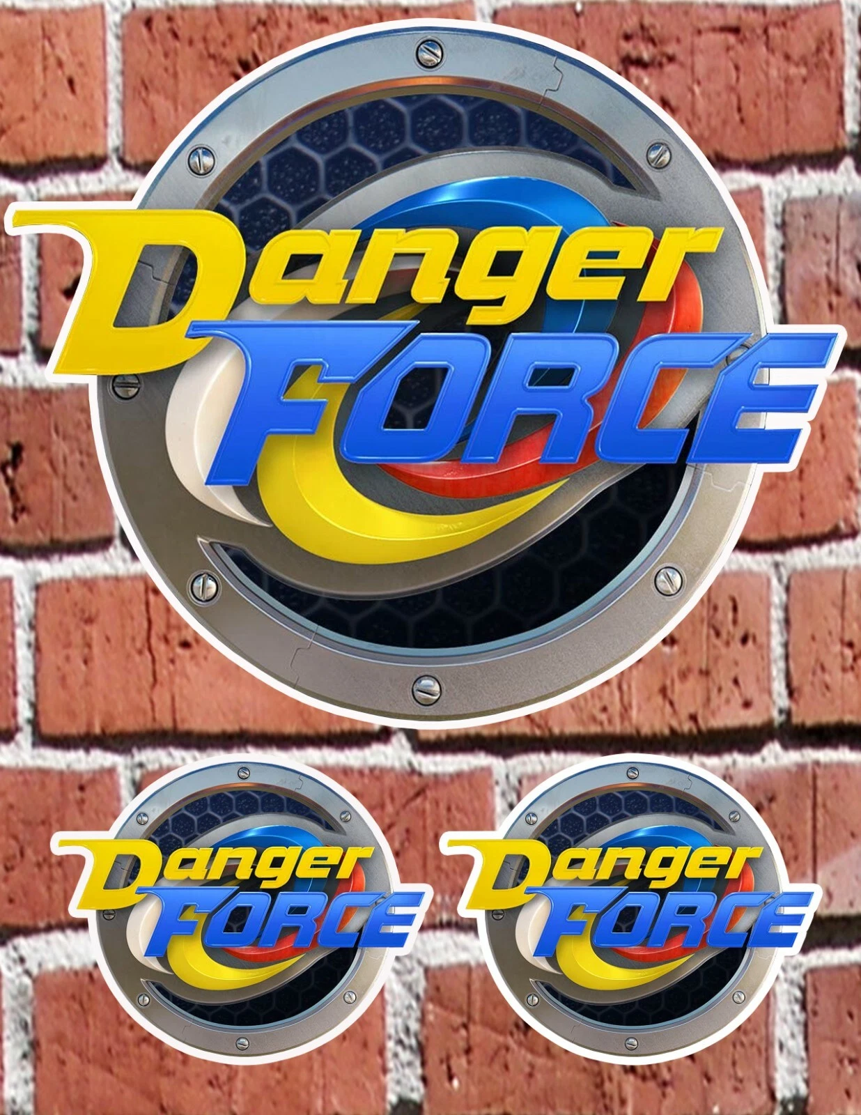 Danger Force Logo 7" And 3" Decal Stickers For Home, School, Auto ...