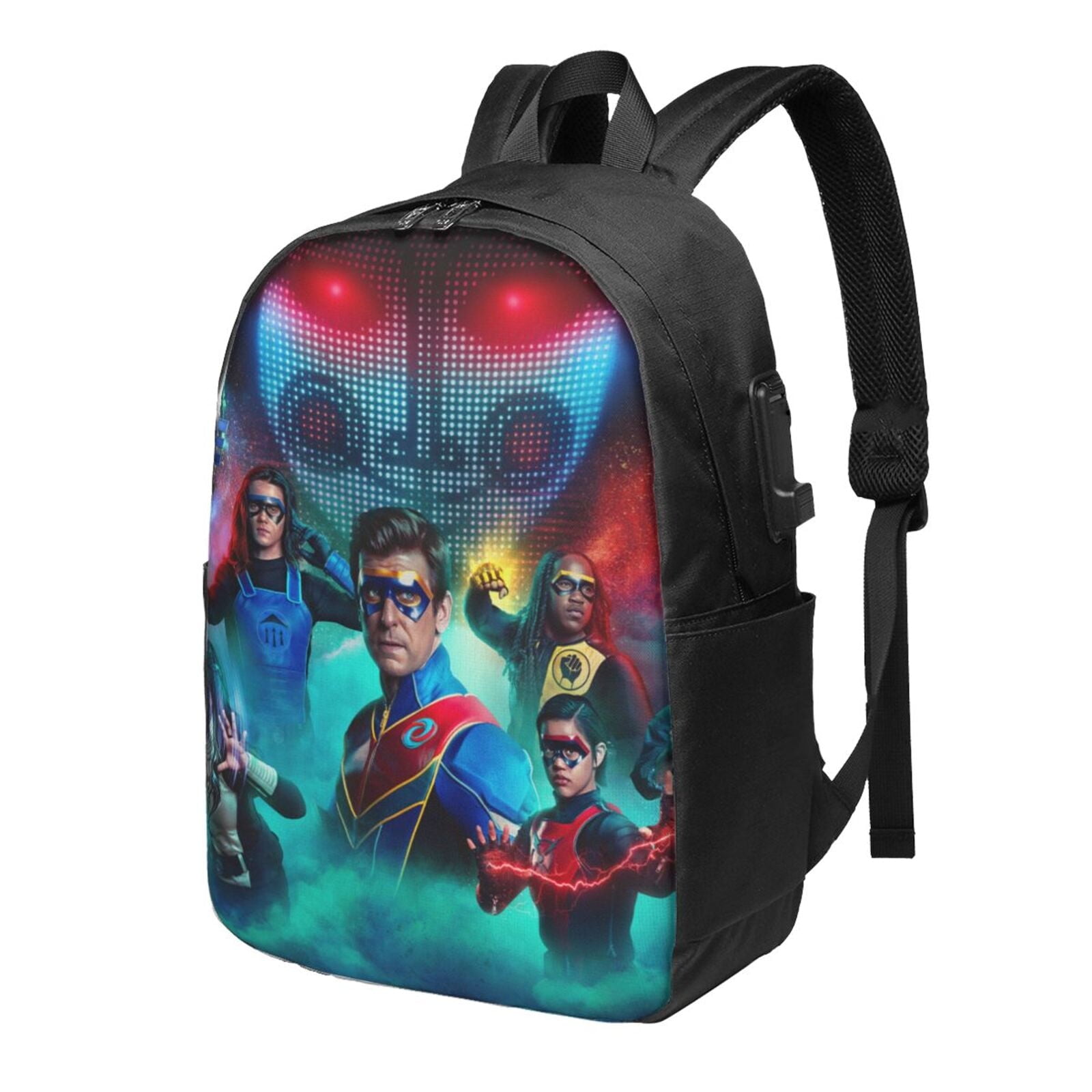 Danger Force School Backpack Laptop Bag Unisex Daypack Bookbag Satchel ...