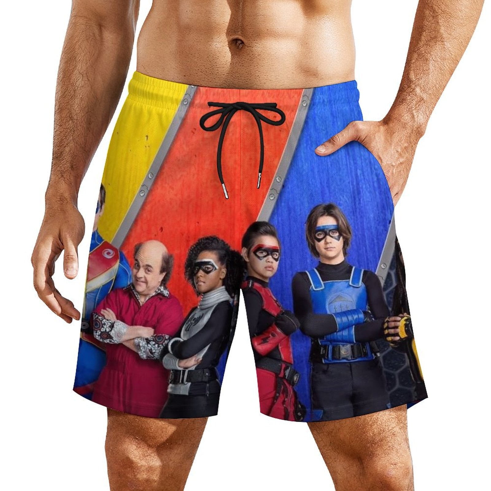Danger Force Season Men's Board Shorts Swim Trunks Quick Dry Beach Short Swimwear Bathing Suit ...