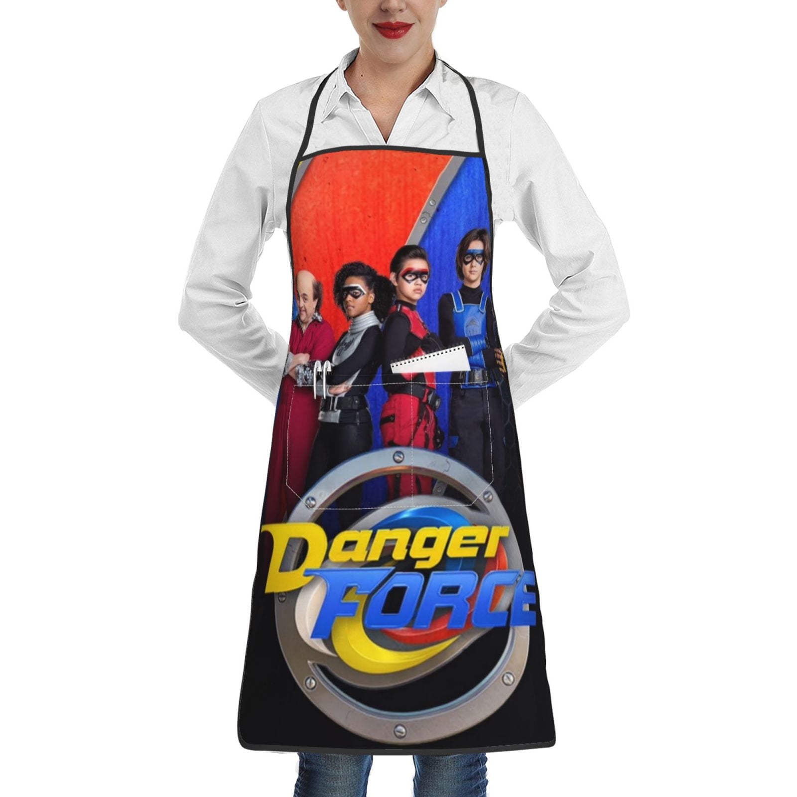 Danger Force Season Waterproof Apron Home Decor Kitchen Fashion Apron For Waiter&Waitress/Chef ...