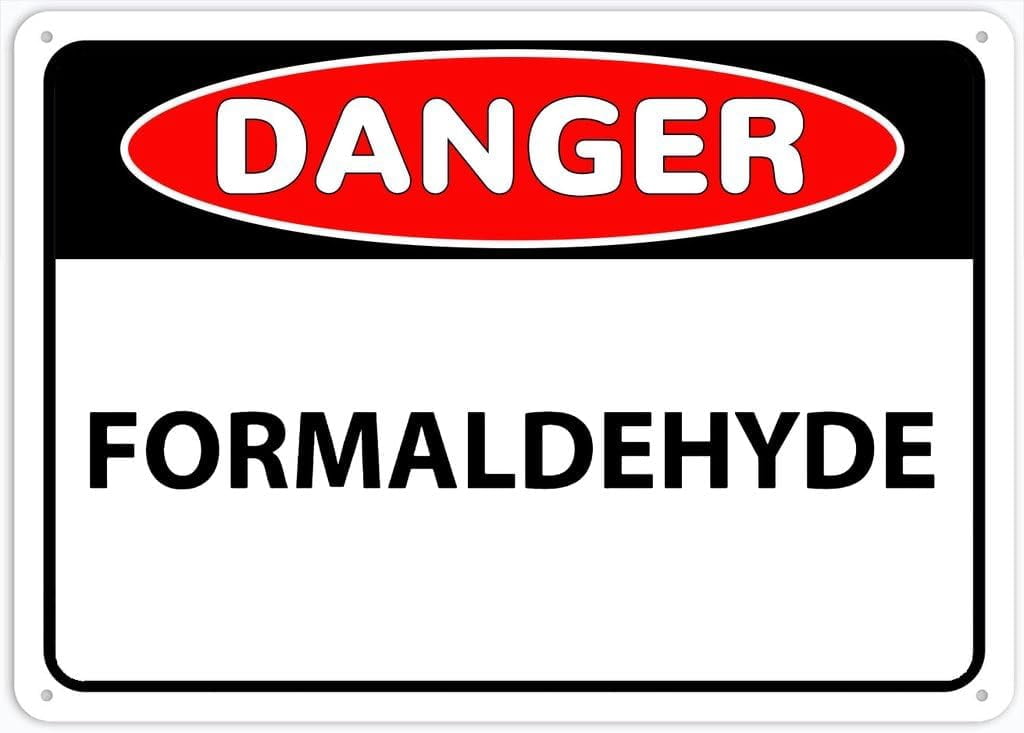Danger Formaldehyde Sign Safety Restriction Alert Attention Caution ...