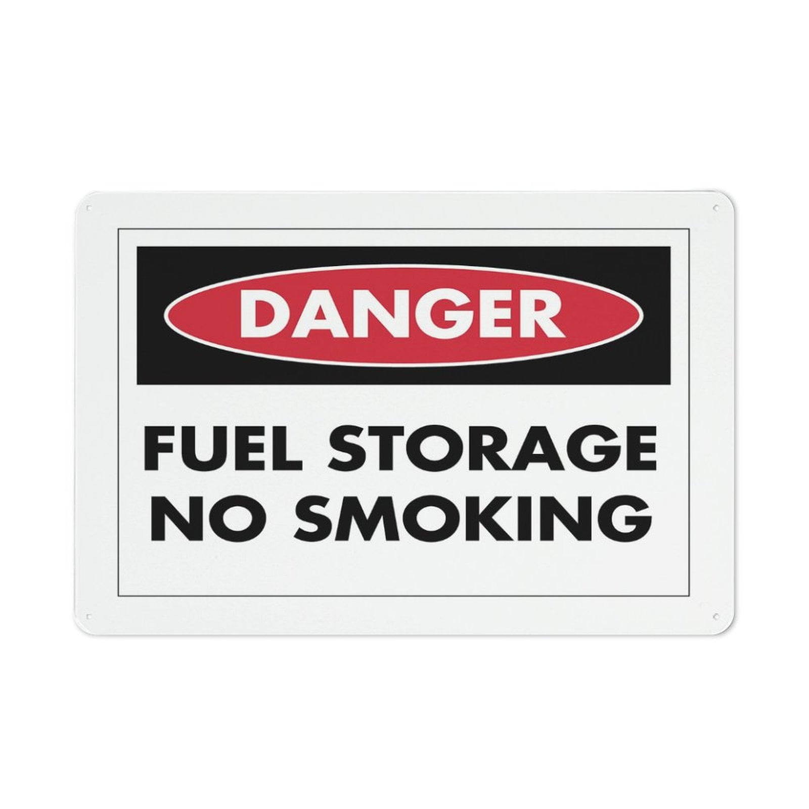 Danger Fuel Storage No Smoking Sign Warning Sticker-Security Sign ...