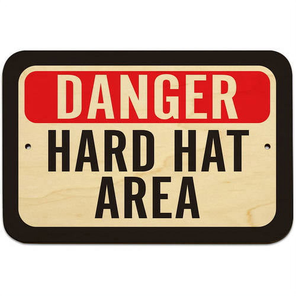 Danger Hard Hat Area Sign - Walmart.com