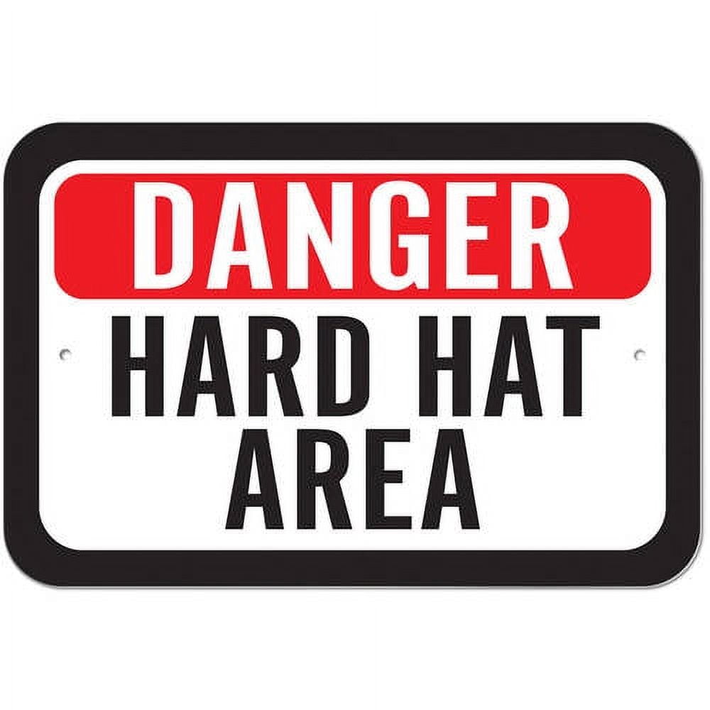 Danger Hard Hat Area Sign - Walmart.com