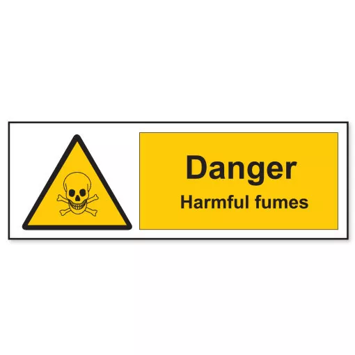 Danger Harmful Fumes Warning Sign Sticker Decal Phone Decal Water ...