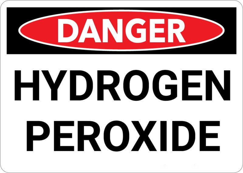 Danger Hazard Hydrogen Peroxide Warning Funny Vintage Tin Signs 8 X 12 ...