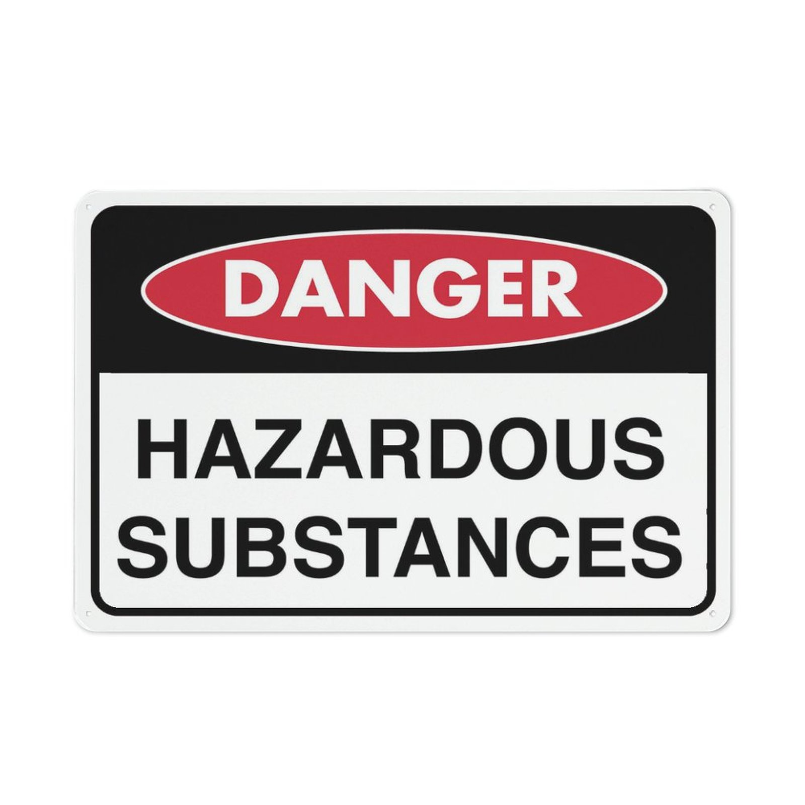 Danger Hazardous Substances Sign Outdoor Metal Sign - 12 X 8 Metal ...