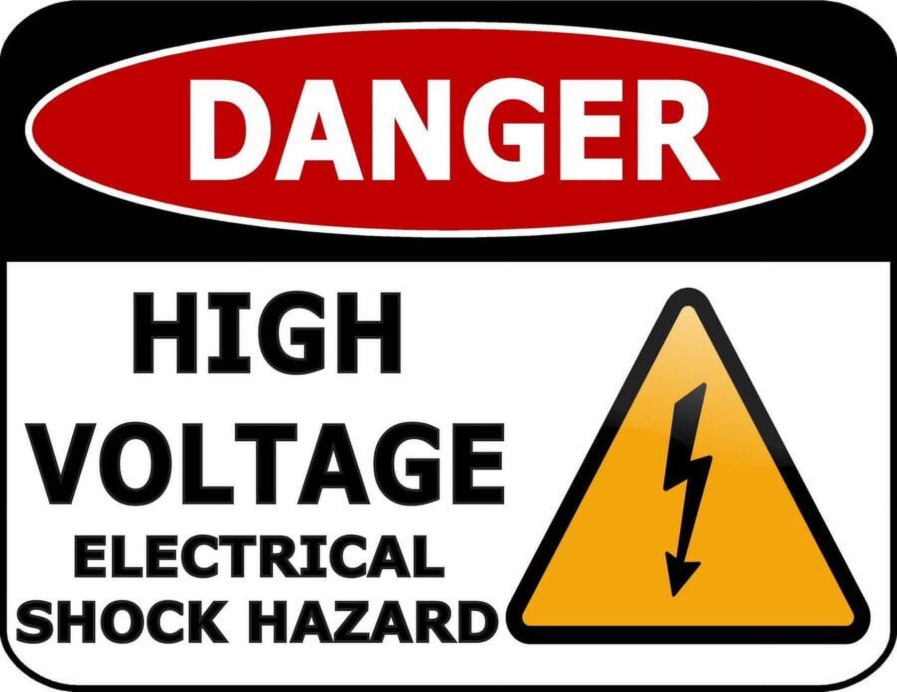 "Danger High Voltage Electrical Shock Hazard (ver 2)" Safety Warehouse ...