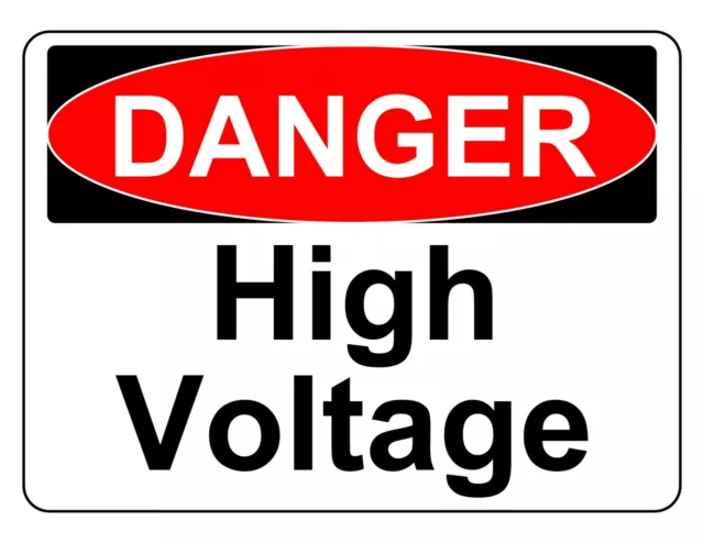 Danger High Voltage Osha Decal Safety Sign Sticker Usa Made Phone Decal ...