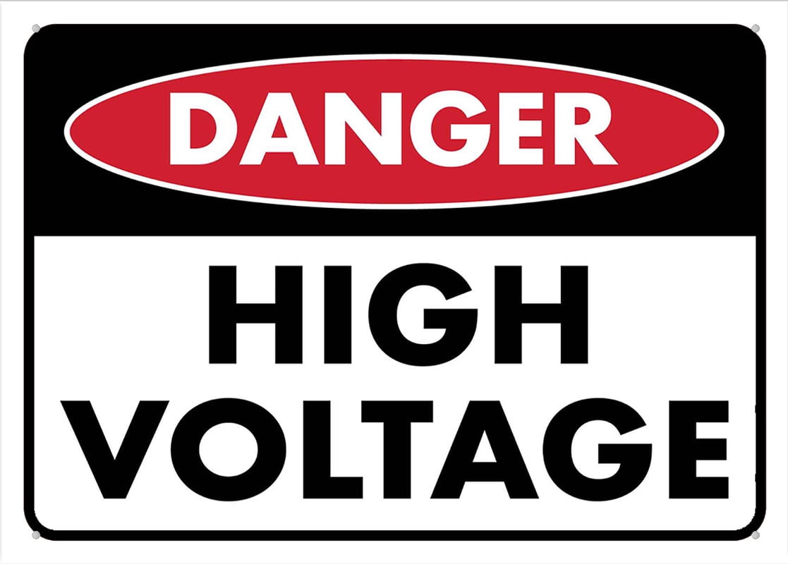 Danger High Voltage Sign For Business 8"X12" Rust Free Aluminum Uv ...