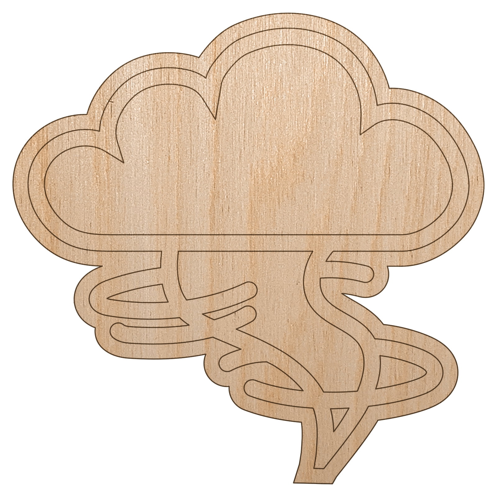 Danger Hurricane Tornado Weather Day Planner Wood Shape Unfinished ...