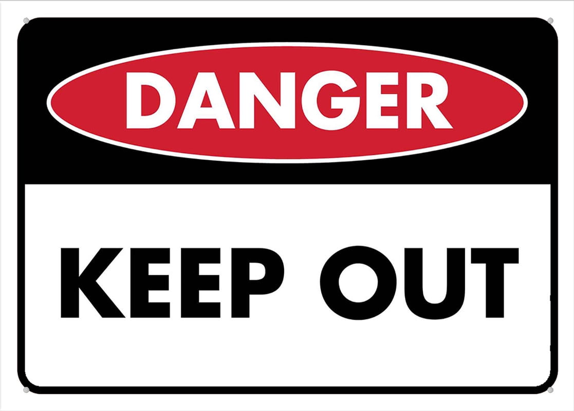 Danger Keep Out Sign Signs Outdoor, Uv Printed Aluminum 12 X 8 In ...