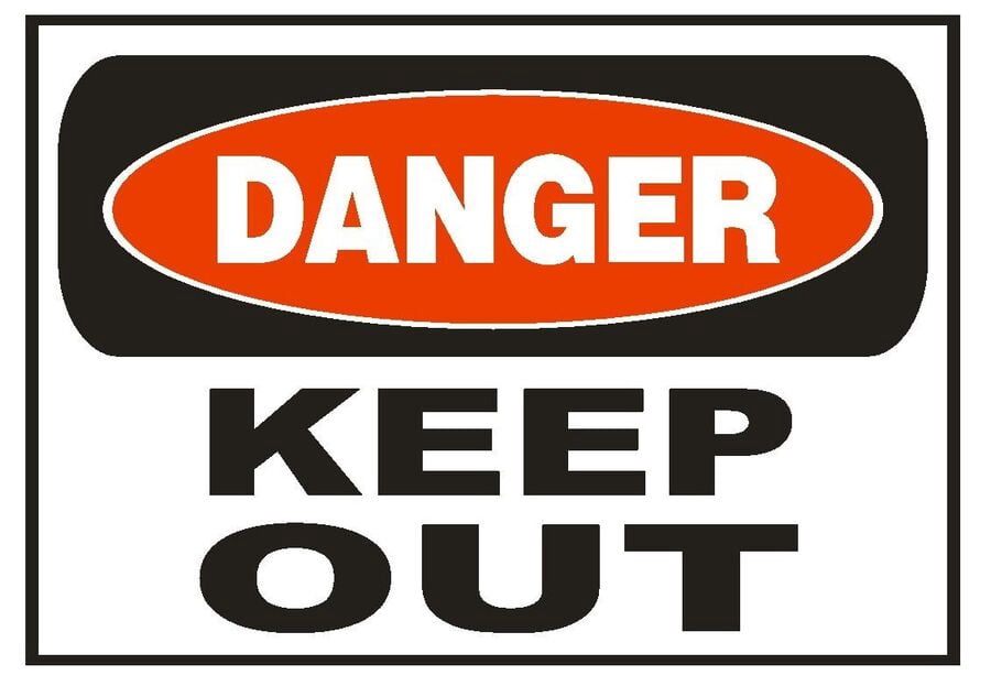 Danger Keep Out metal aluminium Sign Safety metal aluminium Sign Sign ...