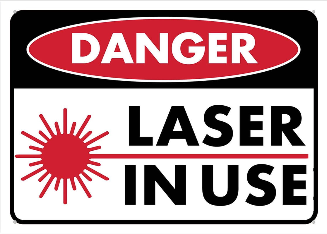 Danger Laser In Use Sign Outdoor, Uv Printed Rust Free Aluminum 12 X 8 ...