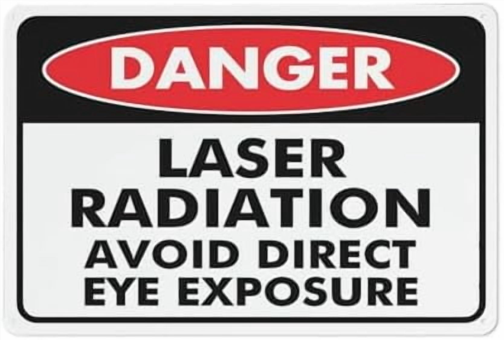 Danger Laser Radiation Avoid Direct Eye Exposure Sign Warning Tin Sign ...