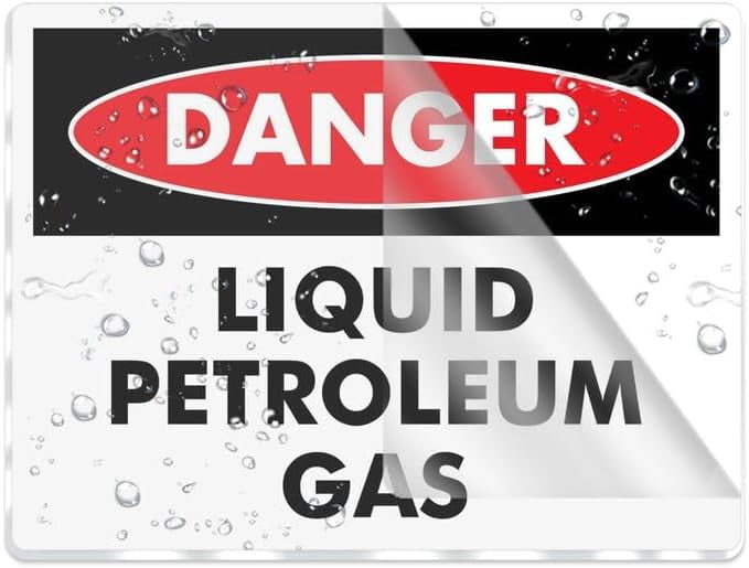 Danger Liquid Petroleum Gas Wall Or Door Sign- Acrylic Sign For ...