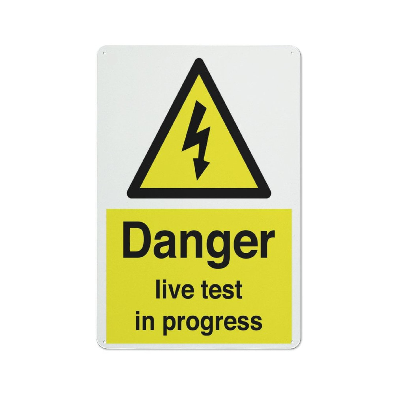 Danger Live Test In Progress Sign Safe Sign, Signs Outdoor, 12 X 8 In ...