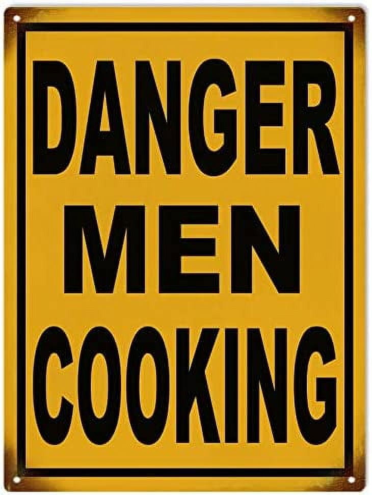 Danger Men Cooking Vintage Retro Metal Tin Sign Home Bar Kitchen ...