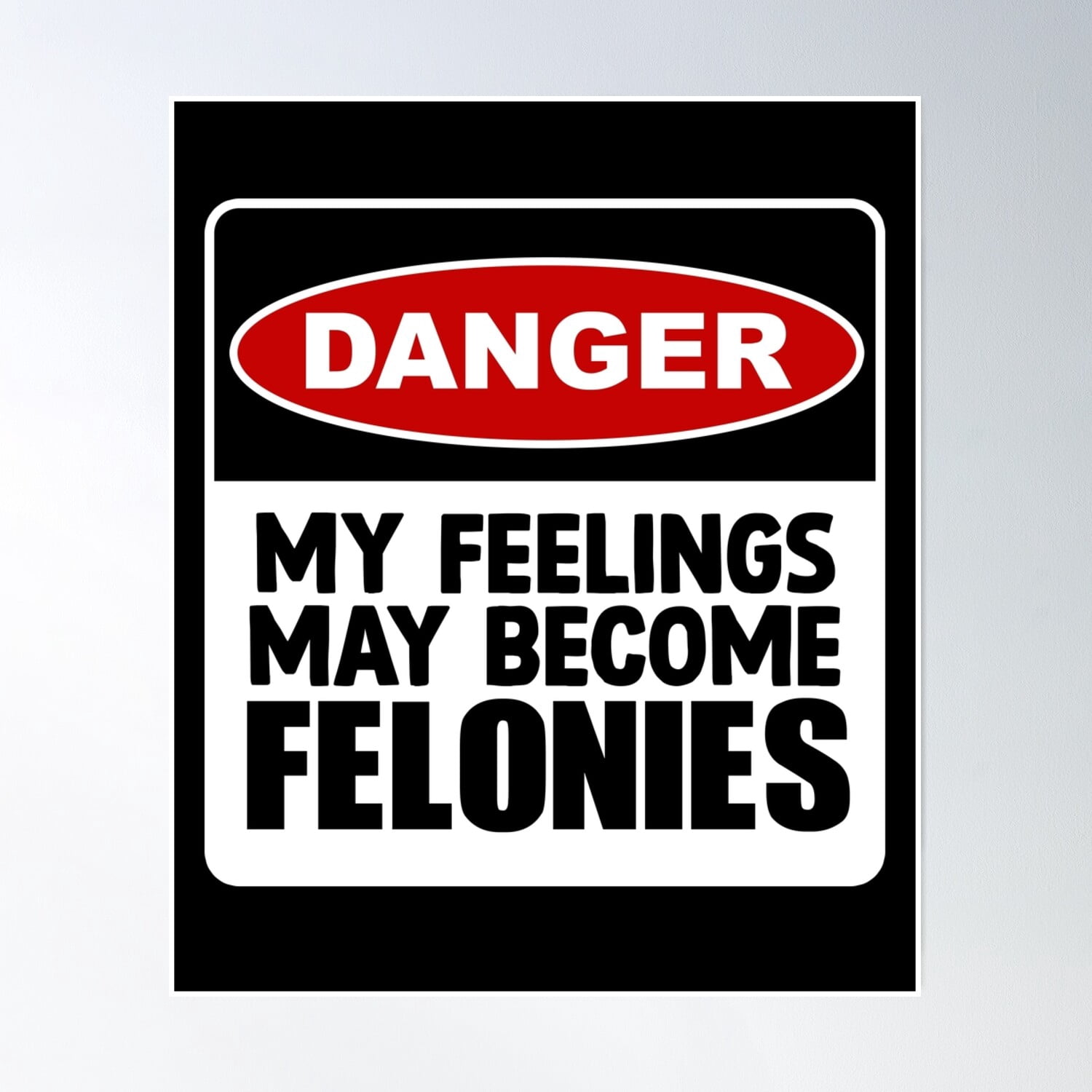 Danger – My Feelings May Become Felonies – A Warning With Attitude ...