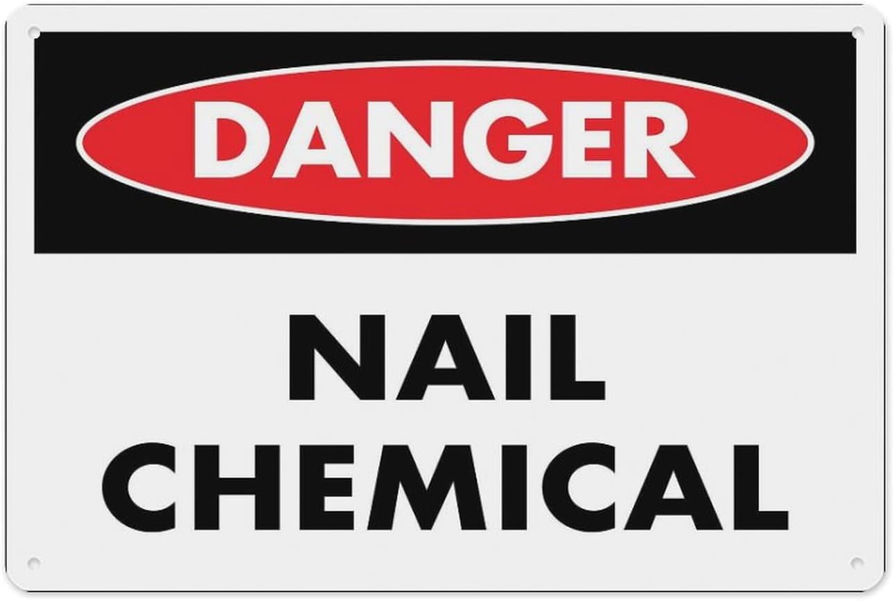 Danger Nail Chemical Sign 8"x12" - Aluminum Tin Warning for Home ...