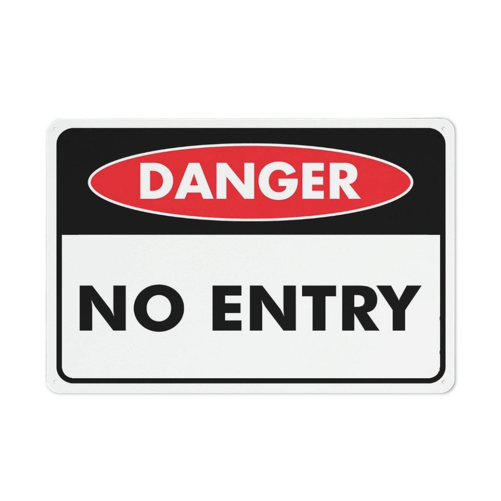 Danger No Entry Sign Signs Outdoor, Uv Printed Aluminum 12 X 8 In ...