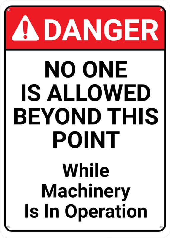 Danger No One Is Allowed Sign Metal 12X8 Inch Rust Free Aluminum, Uv ...