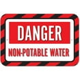 Danger Non - Potable Water Sign - Walmart.com