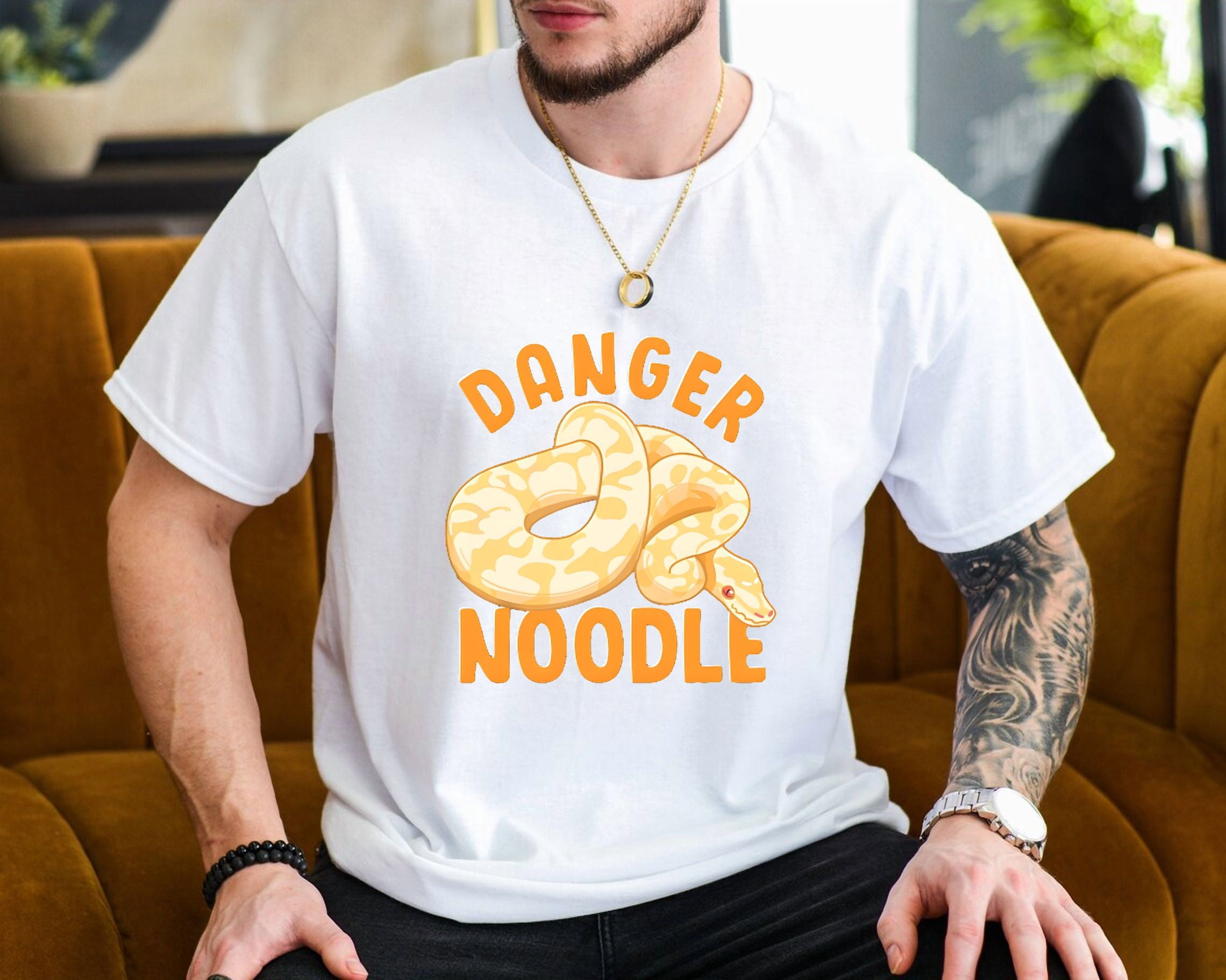 Danger Noodle Funny Snake Meme Ball Python Snek Lover Art Unisex T ...