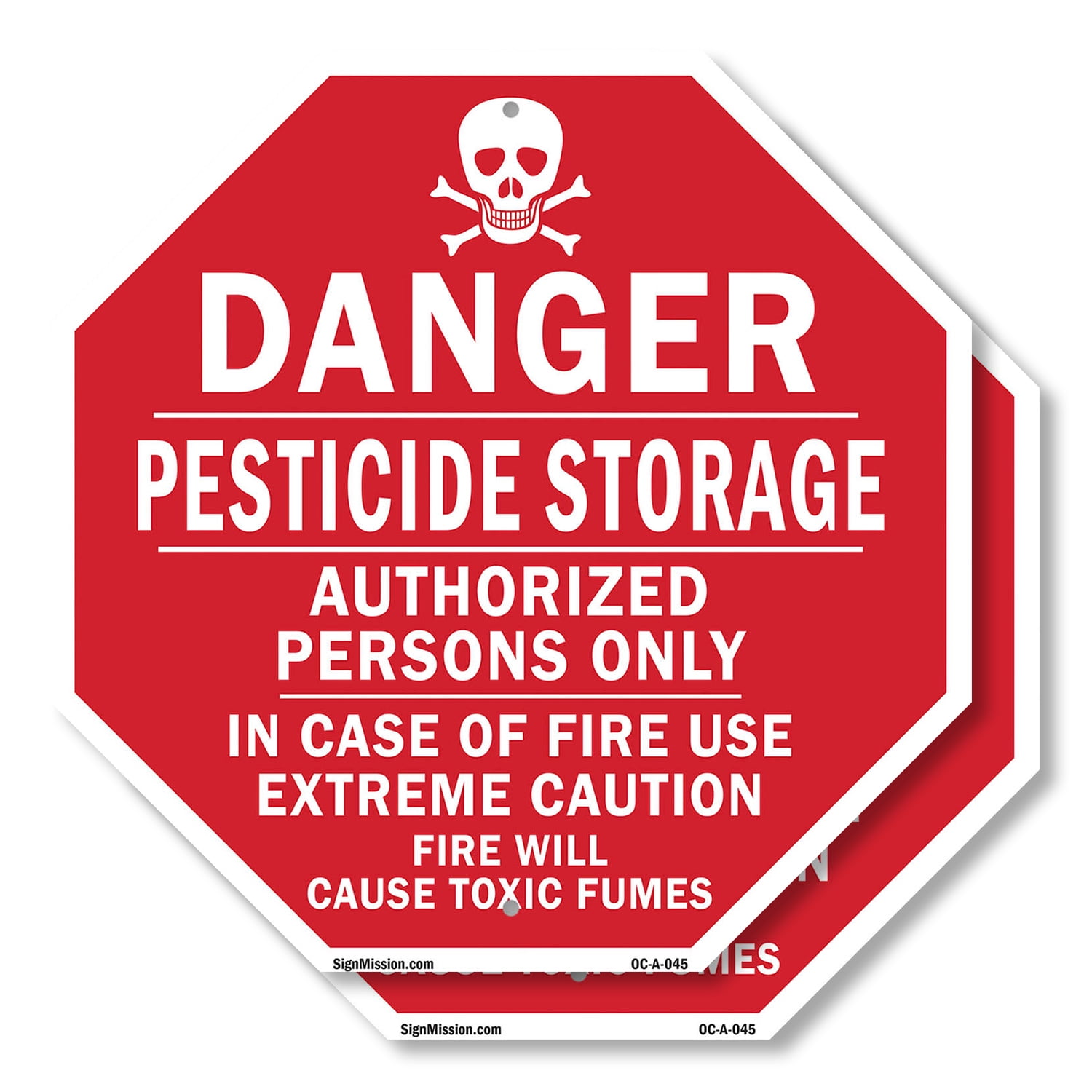 Danger Pesticide Storage Authorized Persons Only in Case of Fire Use ...