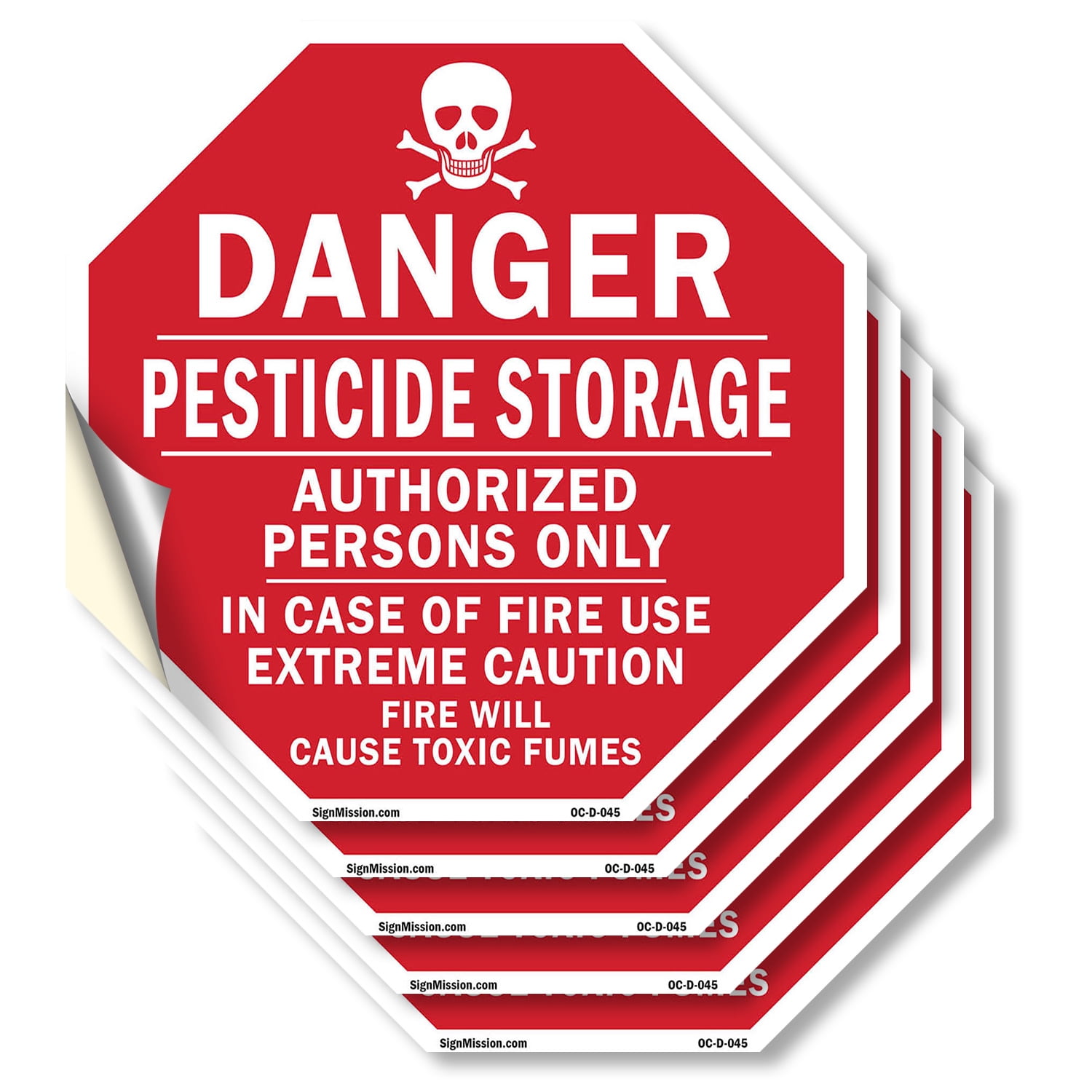 Danger Pesticide Storage Authorized Persons Only in Case of Fire Use ...
