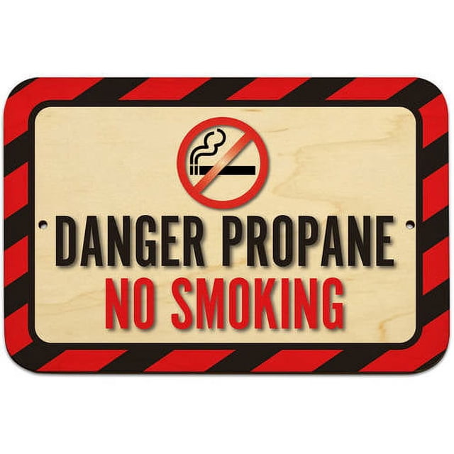 Danger Propane No Smoking Sign - Walmart Business Supplies