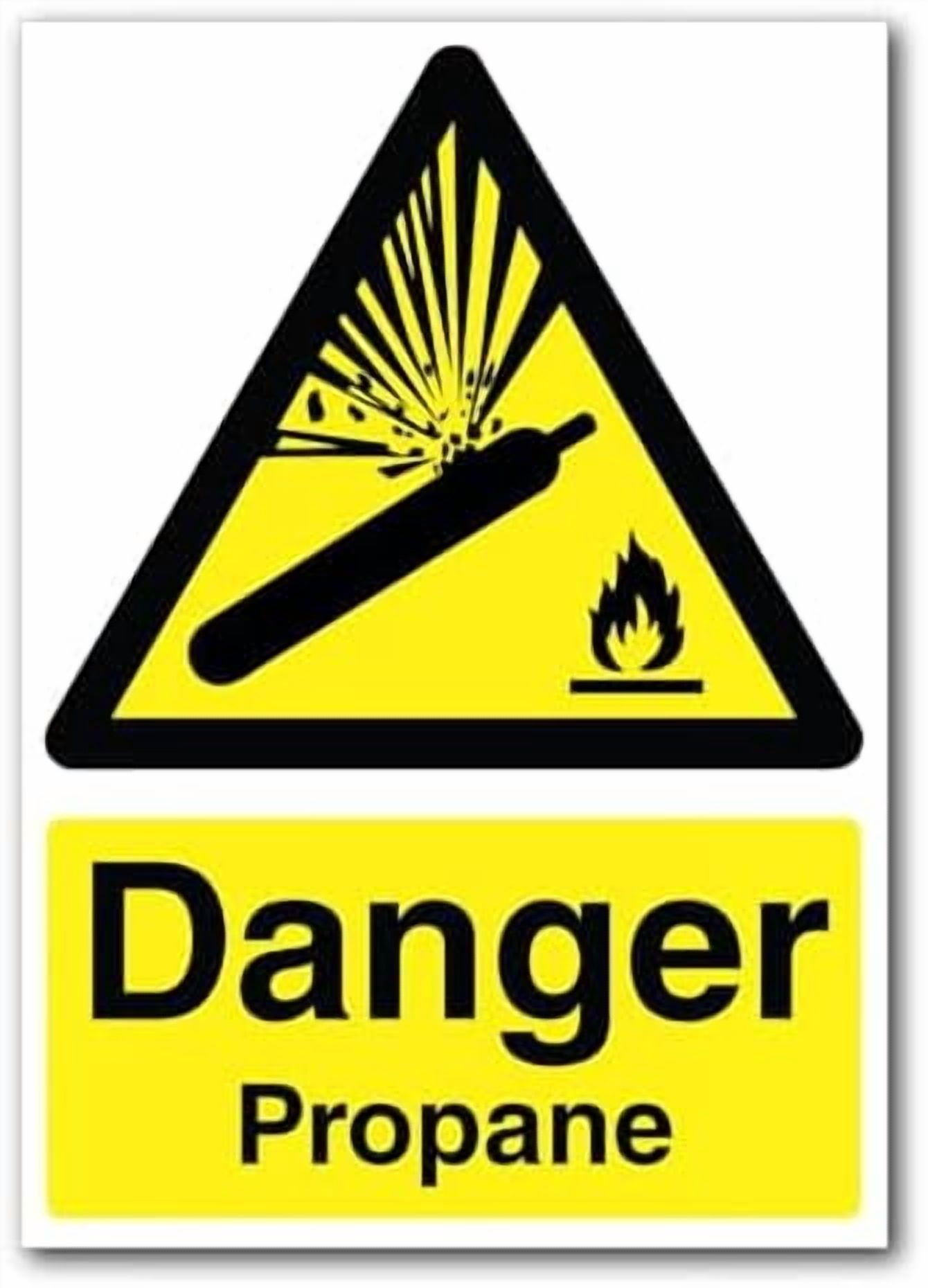 Danger Propane Sign Hazardous Substance Metal Tin Sign 8 x 12 inch for ...
