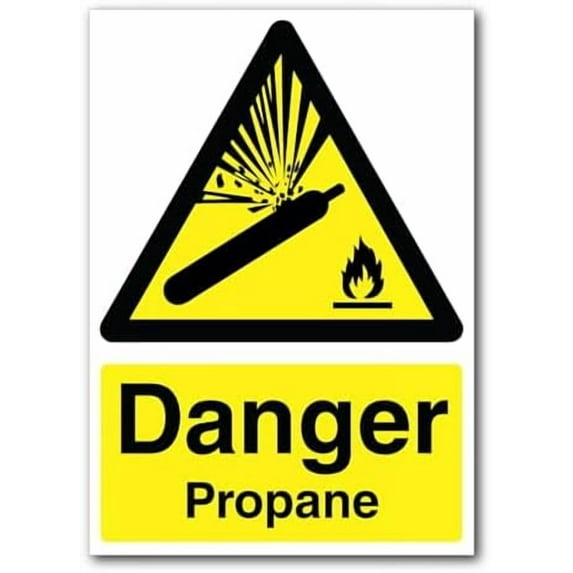Danger Propane Sign Hazardous Substance Metal Tin Sign 8 x 12 inch for ...