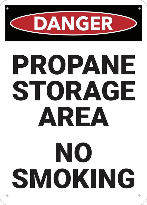 Danger Propane Storage Area Sign 8X12 Inch Rust Free Aluminum Easy To ...