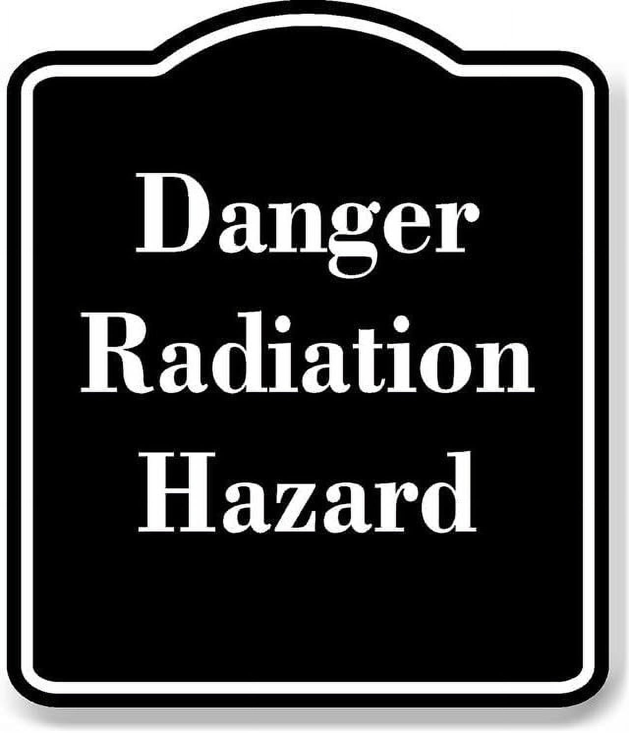 Danger Radiation Hazard BLACK Aluminum Composite Sign Aluminium ...