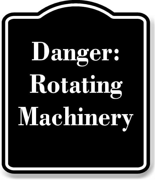 Danger Rotating Machinery BLACK Aluminum Composite Sign Aluminum ...