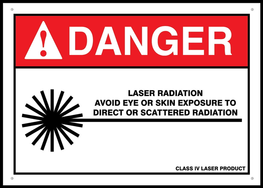 Danger Safety Label Laser Radiation Avoid Eye Or Skin Exposure To ...