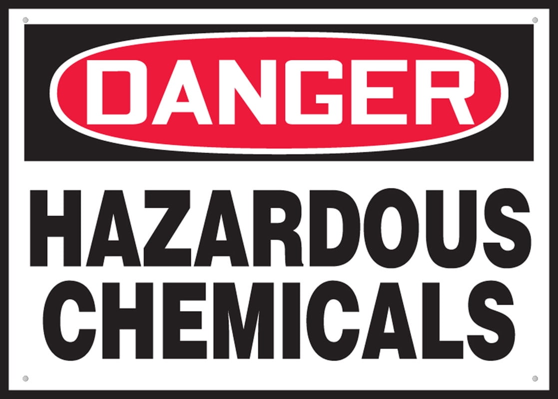 Danger Safety Labels Hazardous Chemicals Signs Outdoor, Uv Printed ...