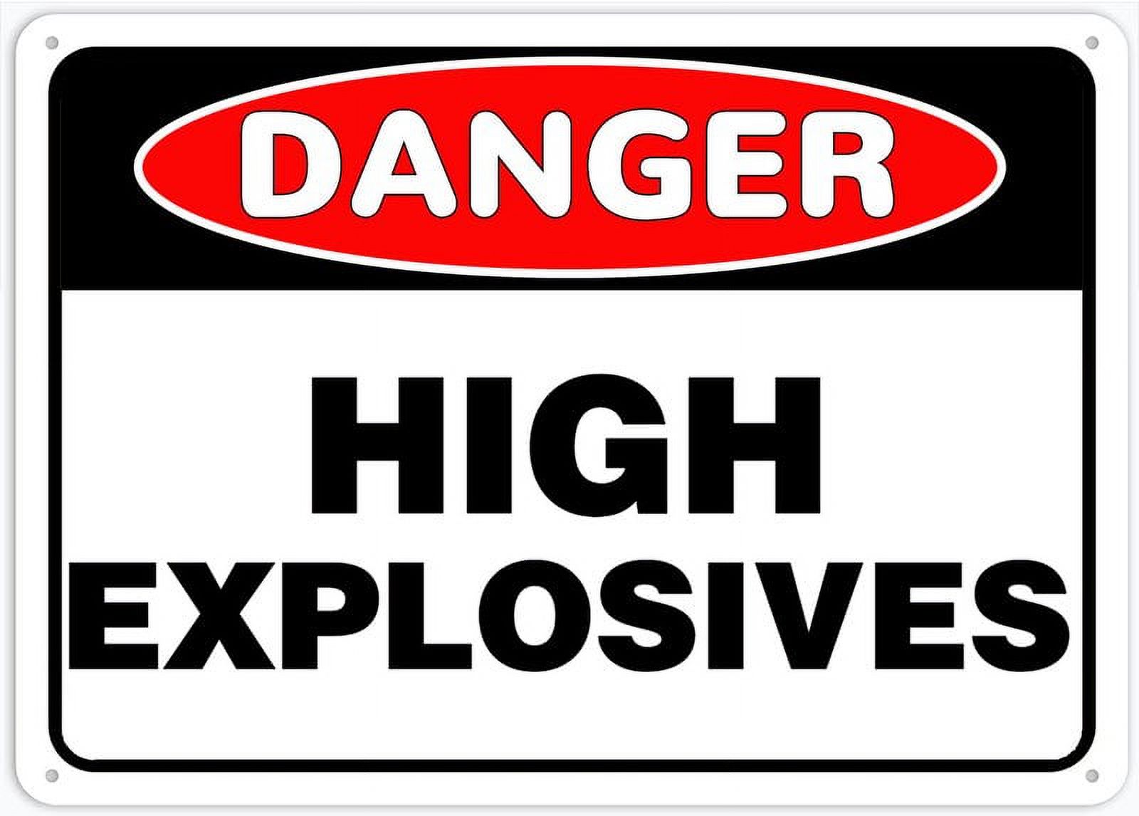 Danger Safety Sign High Explosives Sign Safety Restriction Alert ...