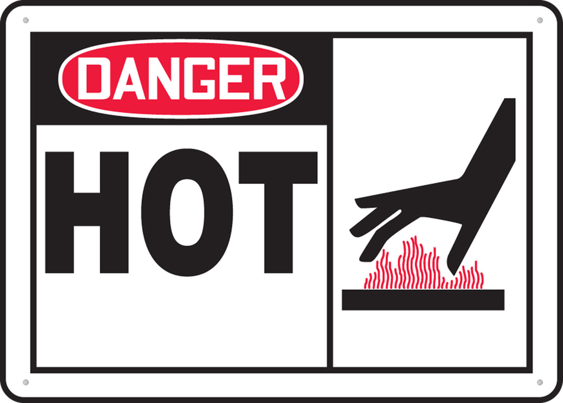 Danger Safety Sign Hot 12X8 Inch Aluminum Uv Ink Printed For House And ...