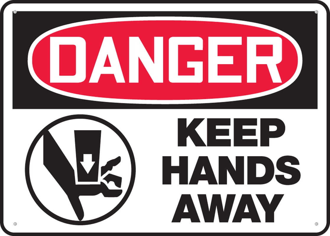 Danger Safety Sign Keep Hands Away Signs Outdoor, Uv Printed Aluminum ...