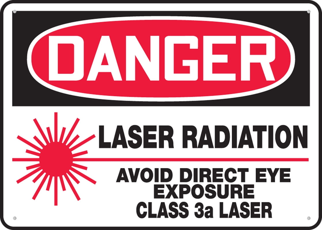 Danger Safety Sign Laser Radiation Avoid Direct Eye Exposure Class 3A ...