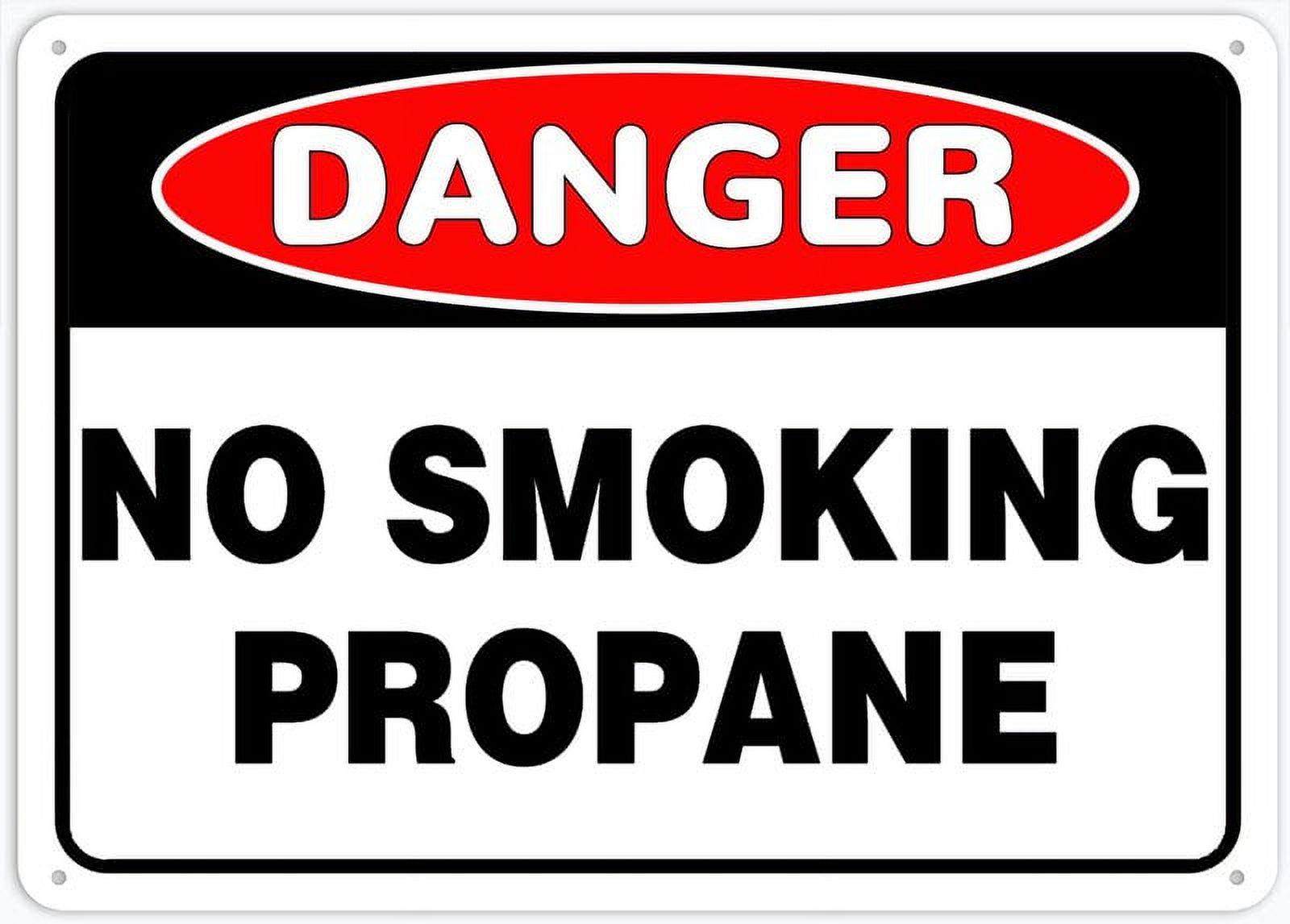 Danger Safety Sign No Smoking Propane Retro Aluminum Sign Metal Tin ...