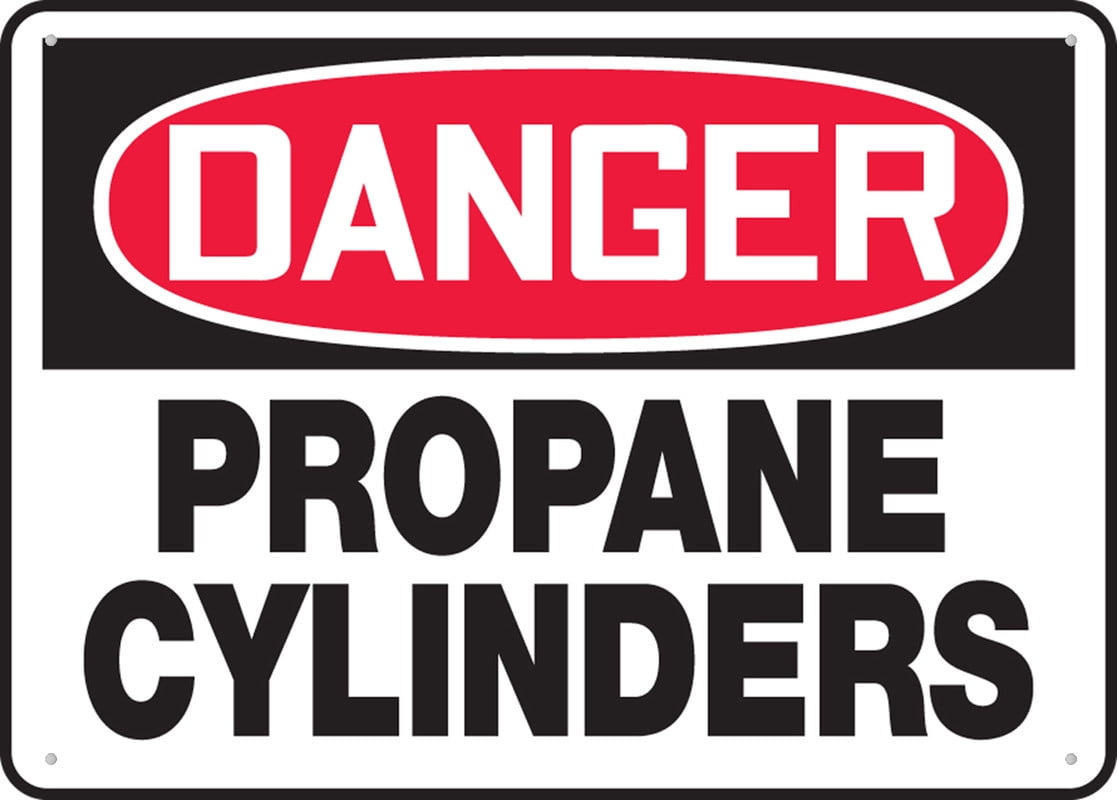 Danger Safety Sign Propane Cylinders Outdoor Metal Sign - 12 X 8 Metal ...
