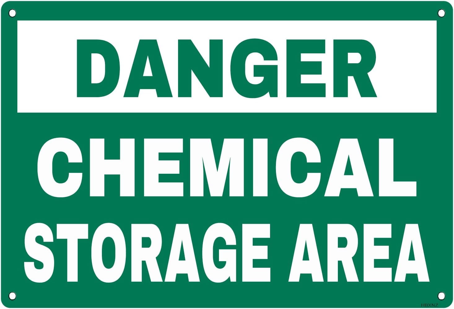 Danger Sign Chemical Storage Area Safety Sign Metal Tin Sign/Plaque ...