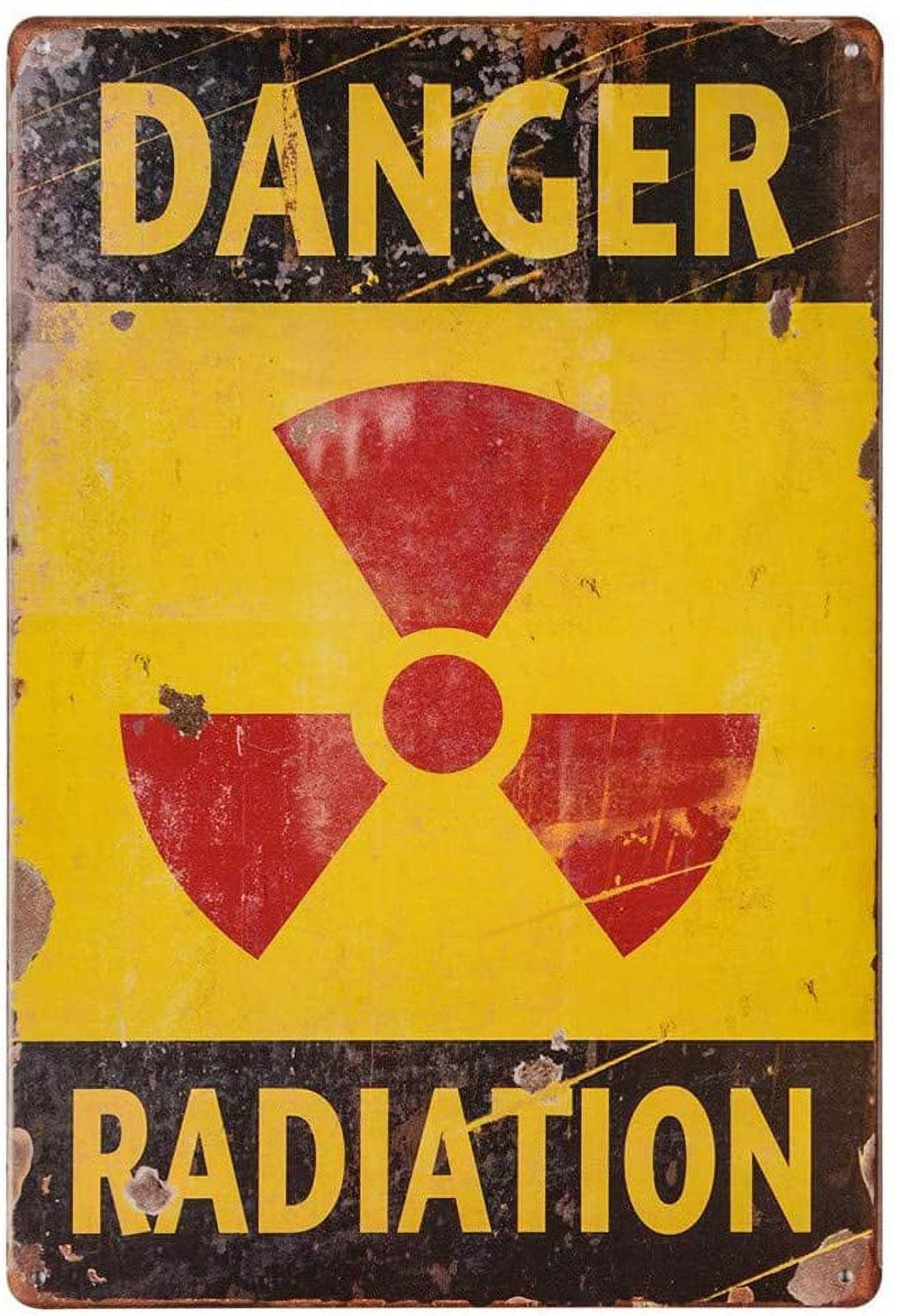Danger Sign-Danger Radiation Allied Military Vintage tin Sign -Outdoor ...